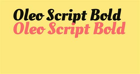 Oleo Script Bold Free Font What Font Is