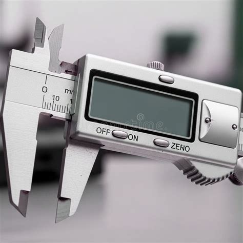 Zero Reset Button Marked Zeno The Measurement Scale Is Visible Stock