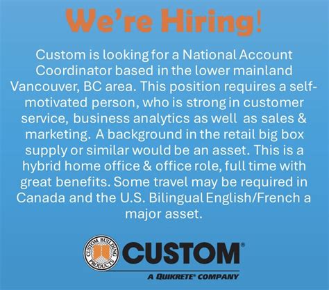 Garett Shandler On Linkedin Great Career Opportunity Based In The Vancouver Area Reach Out To