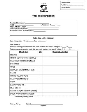 Taxi Cab Receipt Forms And Templates Fillable And Printable Samples For