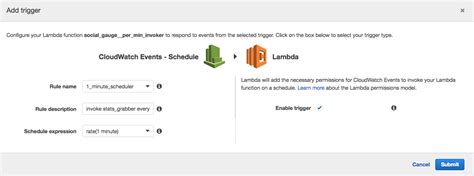 Amazon Web Services Invoke Aws Lambdas Regularly Every 1 Minute Stack Overflow