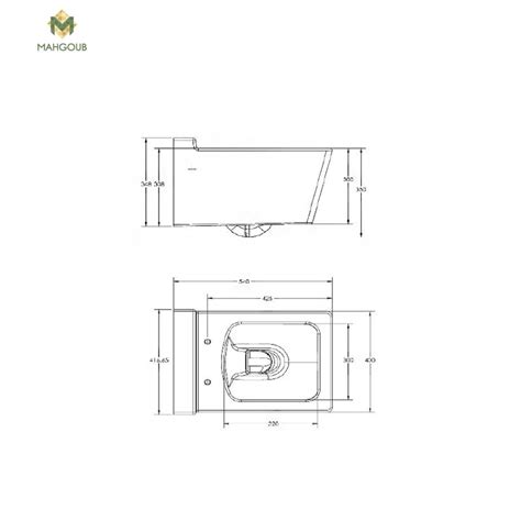 طقم مرحاض معلق سانيبيور كيبلر بالدش هايدروجيت اسود يشمل السيديلي محجوب للسيراميك والبورسلين