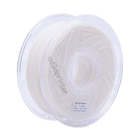 Qidi Tech 3d Printer Filaments Pla 175mm White Co Grandado