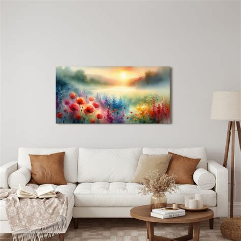 Slika Sijoča Cvetlična Pokrajina Dovidosi