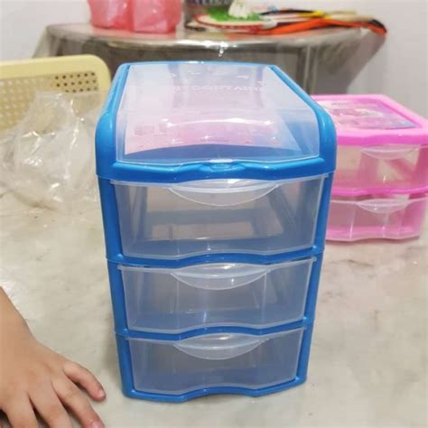 Promo Mini Container Susun 3 Laci Container Kecil Diskon 12 Di