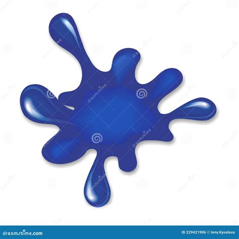 Paint Splatter Color Splash Different Splashes Stock Illustration