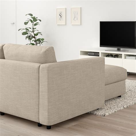 Vimle Sofá Cama 3 Lugares Cchaise Longuehillared Bege Ikea