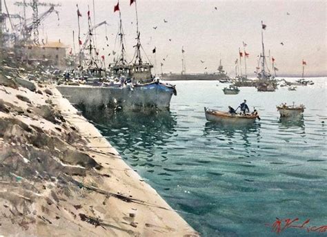 Joseph Zbukvic 2018 Watercolor Water Watercolor Landscape Joseph