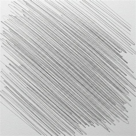 Abstract Pencil Sketch On White Paper Featuring Dense Diagonal Lines