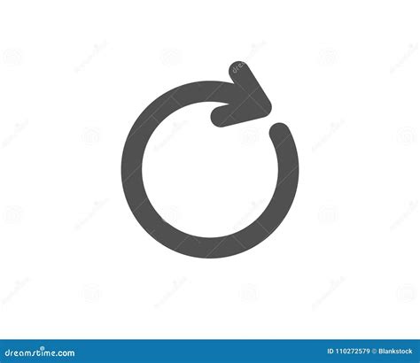 Refresh Simple Icon Rotation Arrow Sign Stock Vector Illustration Of Synchronize Connection
