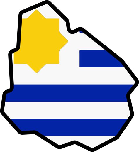 Drawing Of Uruguay Flag Map 32327376 Png