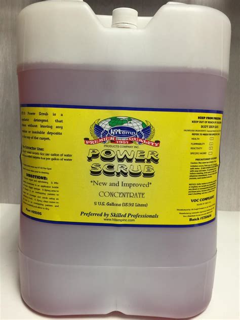 Ht 31 Power Scrub Extractor Solution 5 Gallon