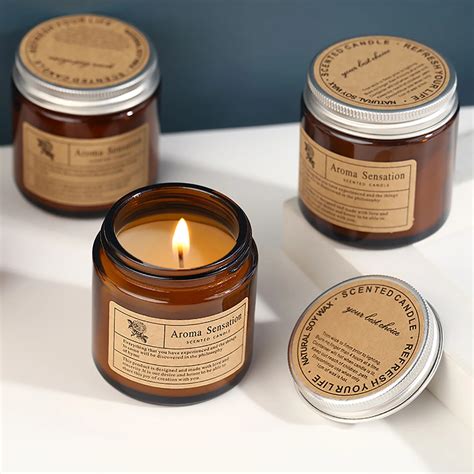 홈 아로마 양초 세트 아로마 테라피 양초 항아리 양초 간장 왁스 자연스럽고 오래 지속되는 어머니의 날 생일 선물용