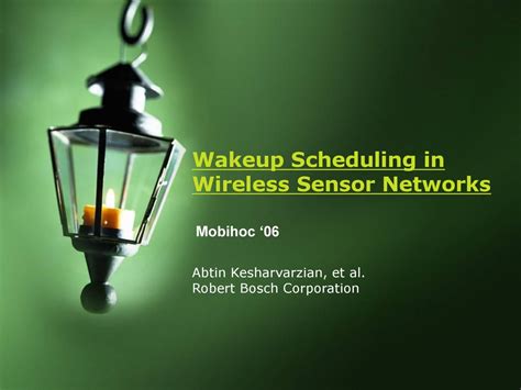 Wakeup Scheduling In Wireless Sensor Networks Ppt Download