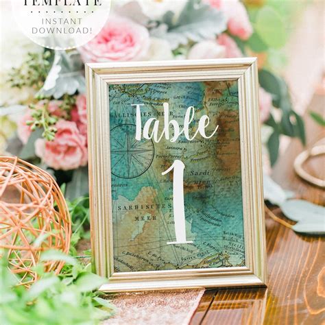 Vintage Table Number Etsy