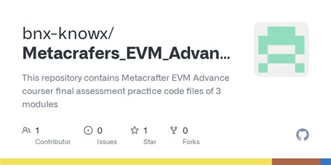 Github Bnx Knowxmetacrafersevmadvancefinalassessmentcode This