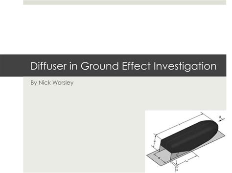Diffuser In Ground Effect Investigationpdf