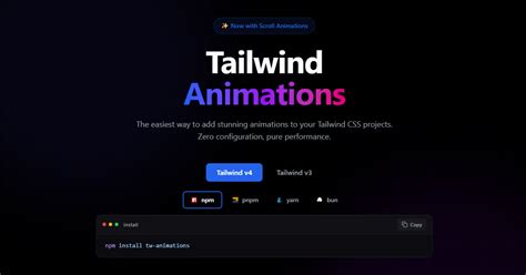 Tailwind Css Animate Animation Utilities For Tailwind Css V4 And V3