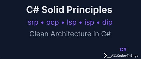 Solid Principles With C Dev Community