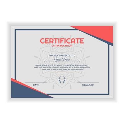 Volunteer Certificate Vector Art Icons And Graphics For Free Download