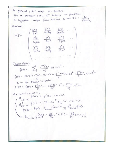 Solution Math Cheat Sheet Studypool