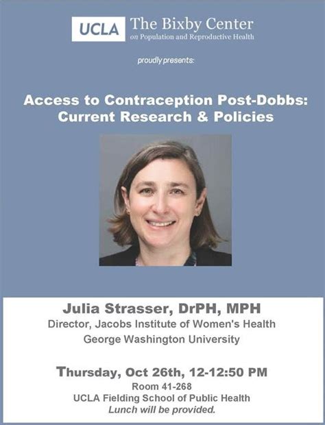 Julia Strasser Speaks At Ucla Jacobs Institute Of Womens Health The George Washington