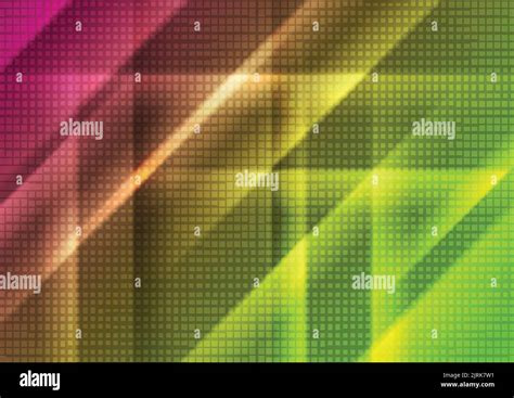 Abstract Bright Shiny Geometric Tech Background Vector Illustration