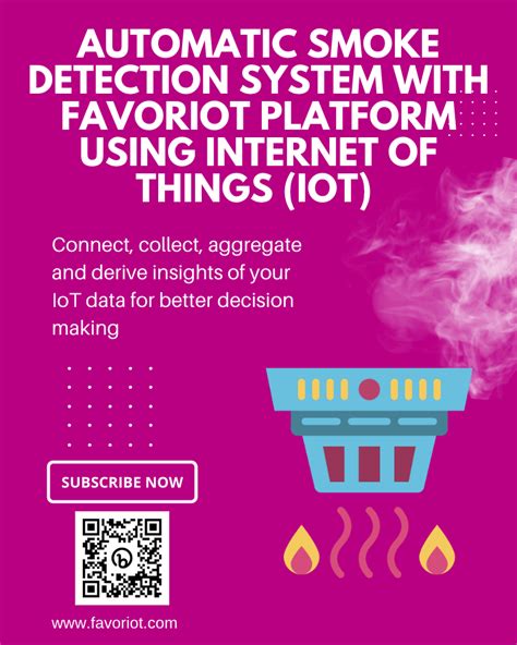 automatic smoke detection system with favoriot platform using iot iot