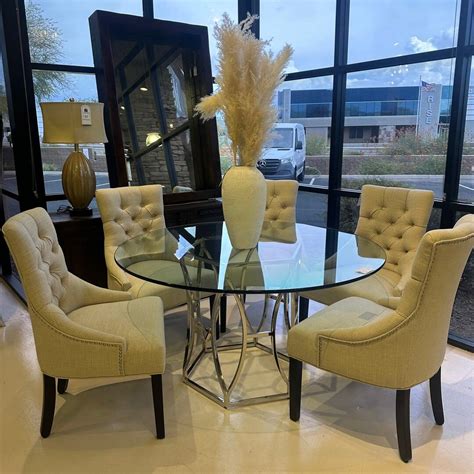 Bernhardt Glass Dining Table Etsy