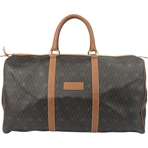 Christian Dior Honeycomb Monogram Boston Duffle Bag 55 Vintageandkickz