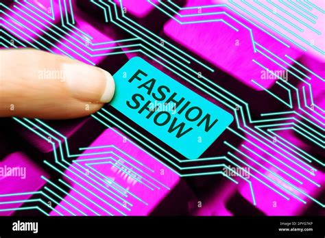 Writing Displaying Text Fashion Show Conceptual Photo Exibition That