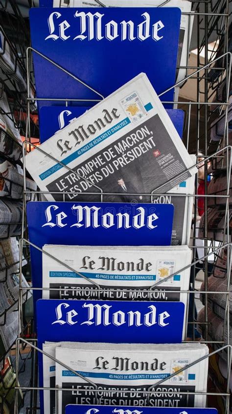 Le Monde With President`s Challenges Emmanuel Macron After Elect
