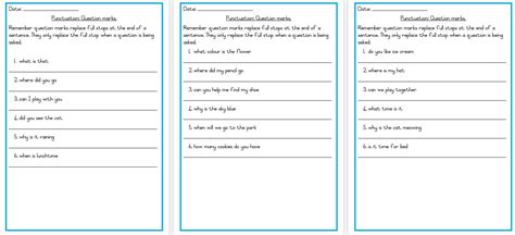 Grade 1 Punctuation Workbook Etsy