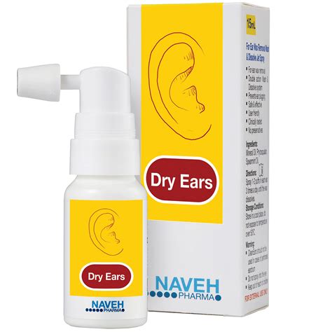 Naveh Pharma Dry Ears Swimmers Ear Drops Spray Ear Drying Solution