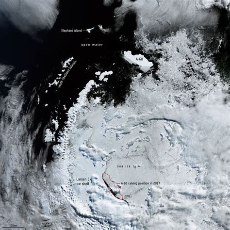 Geogarage Blog Giant A 68 Iceberg Three Years On