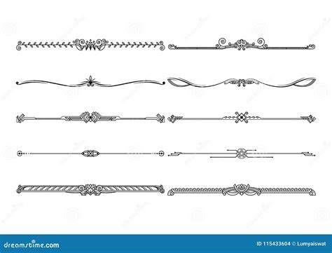 Set Of Decorative Border Vector Stock Vector Illustration Of Abstract Page
