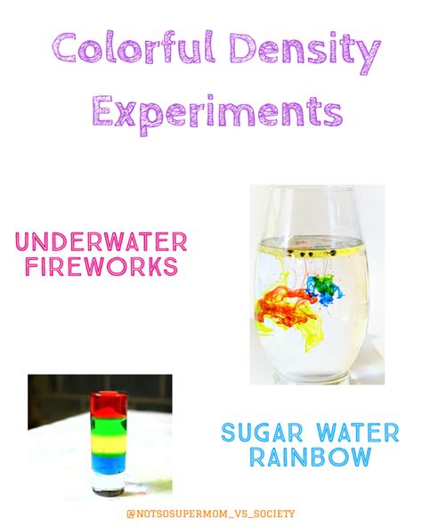 Colorful Density Experiments Not So Supermom Vs Society