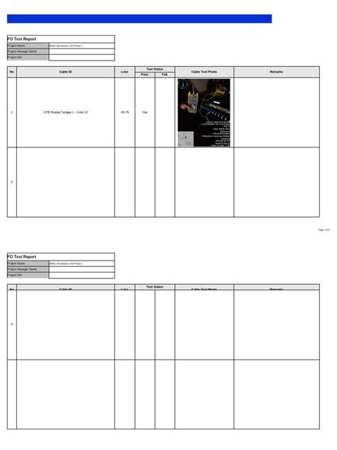 Fo Test Report Summary Bmkg Pdf Science And Mathematics Computers