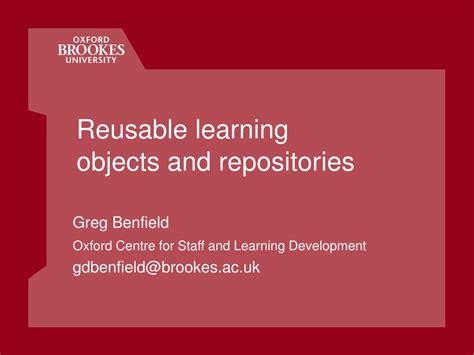 Ppt Reusable Learning Objects And Repositories Powerpoint