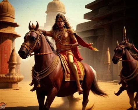 Jaydrath On The Rath Mahabharat Scene Free Ai Art Generator