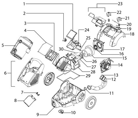 Electrolux Parts Evacuumstore Diagram Assembly Sketch Coloring Page