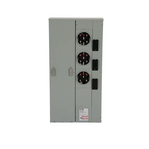 Eaton 125a Ring Type Meter Pack 1Ø 3 Socket 125a Sockets 600a Bus