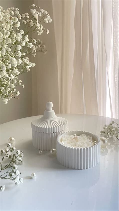 Eco Friendly Wedding Candle Favors White Candles On White Fabric