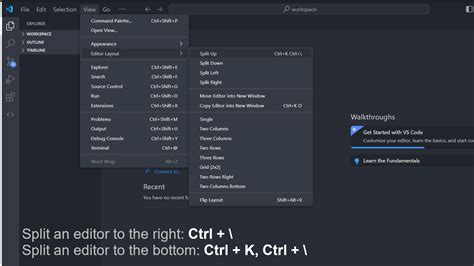 How To Split An Editor In Vs Codenotepadvim Read It Easy