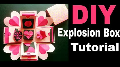 Explosion Box Tutorial Diy Valentines Anniversary T Idea