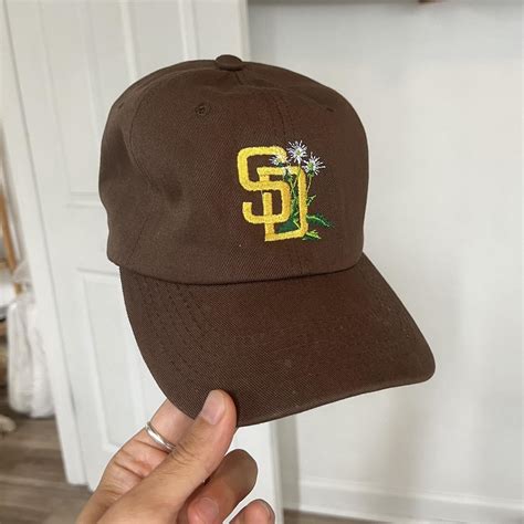 Unique San Diego Padres Hat With Custom Flower Depop