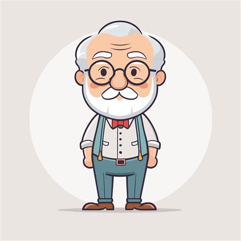 Linda Abuelo Dibujos Animados Ilustración 42886955 Vector En Vecteezy