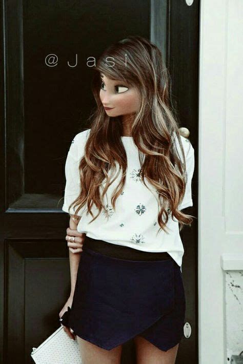 16 Elsa With Brown Hair Ideas Elsa Modern Disney Characters Brown Hair