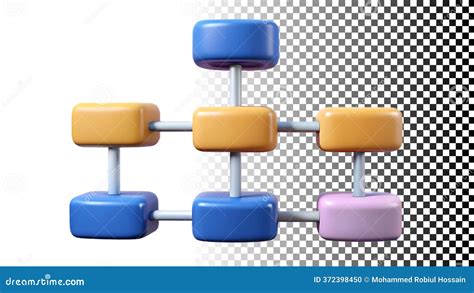 Blue Organizational Chart Hierarchy Diagram Business Structure Png