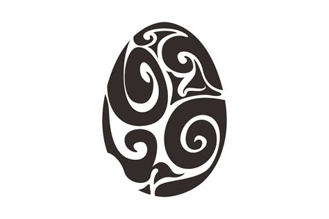 Tribal Art On Easter Eggs